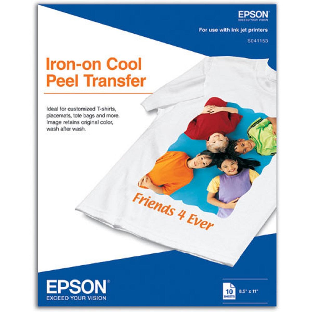 EPSON Iron On Cool Peel Transfer Paper 10 Sheets Shades Of Paper epson-iron-on-cool-peel-transfer-paper-10-sheets-shades-of-paper