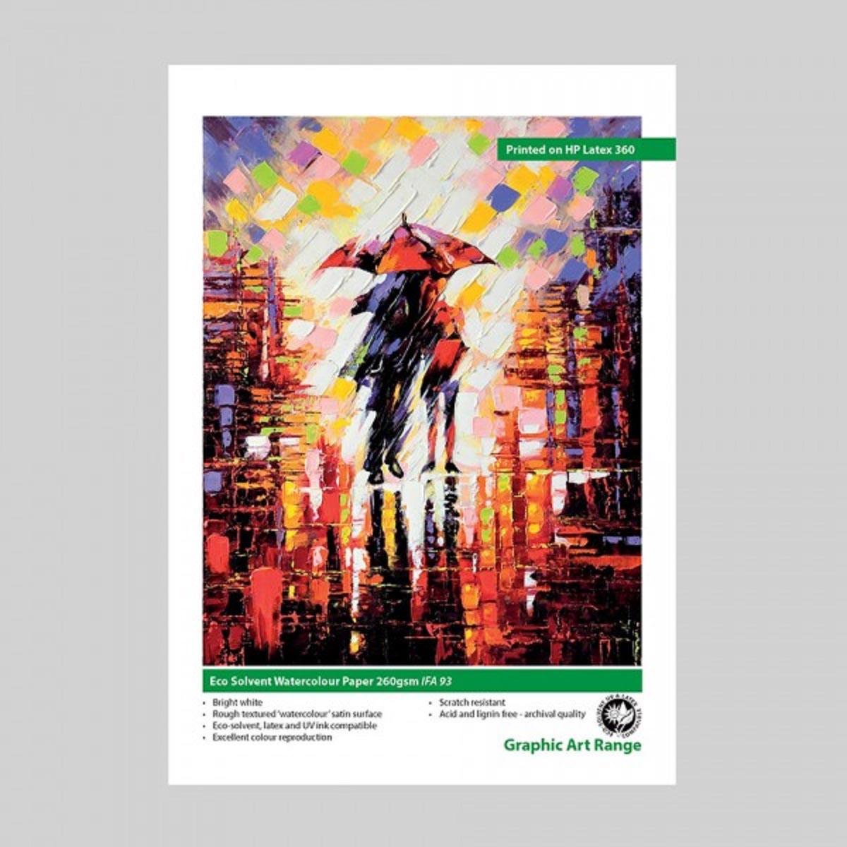 Innova Art Eco Solvent Watercolour Paper, 260gsm, 60" x 100' | Shades ...